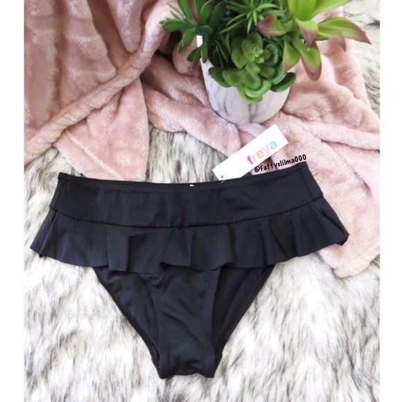 Freya | Swim | Nwt High Waisted Ruffle Bikini Bottoms | Poshmark